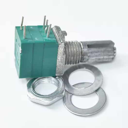Adapterland - Potentiometer linear 500K Ohm - kompakt - mit Schalter